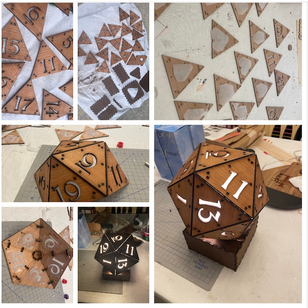 D20 Lamp - Laser Cut FILE ONLY - SVG Cut File - Laser Cut Vector ...