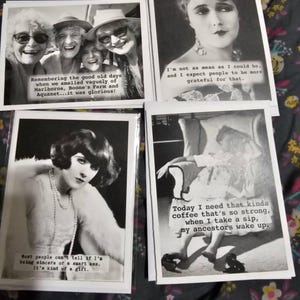 Potatoes: Vintage Photograph Greeting Card; Sassy, Humorous, Funny ...