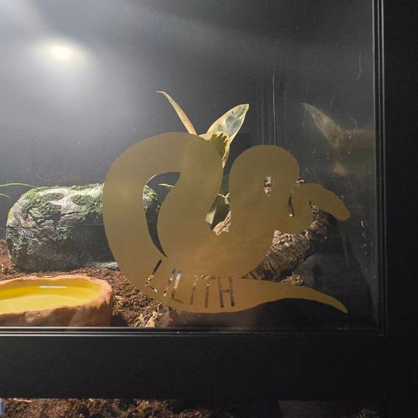 Customizable Name Ball Python Snake Vinyl Decal (READ DESCRIPTION) - Etsy