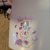 Trans Rights Pokemon Sylveon Eevee Evolution Holographic 3 Inch Vinyl ...
