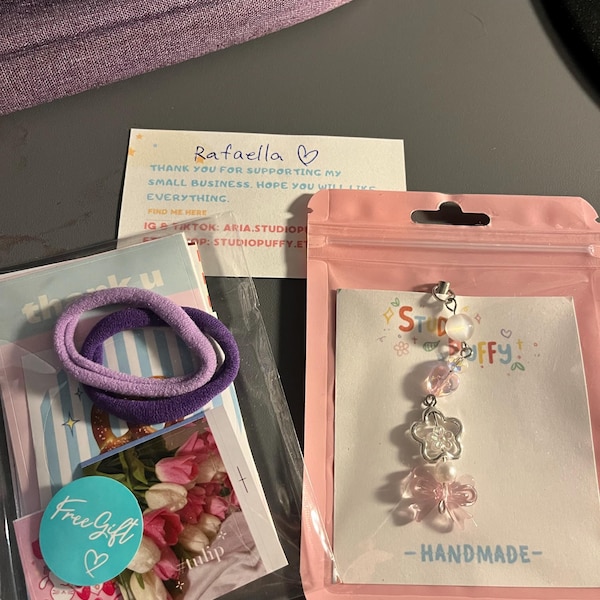 Flower Phone Charm Cute 3D Keychains Transparent Jelly Aesthetic Gift ...