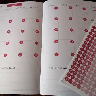 Days of the Month color Date Stickers Bullet Journal Stickers Planner ...
