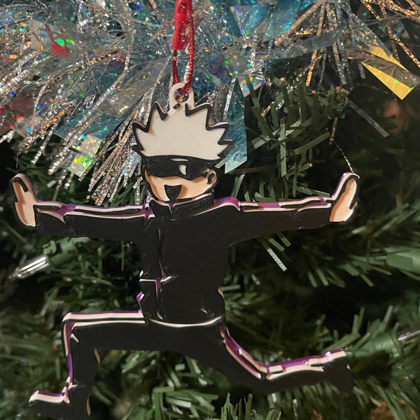 Gojo Christmas Ornament Jujutsu Kaisen 3d Printed Anime Ornament - Etsy
