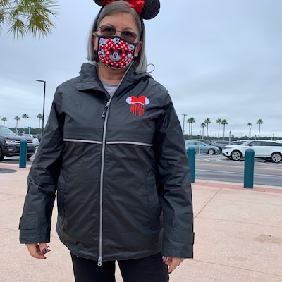 Disney Monogram Rain Jacket for Women, Minnie Mouse Mickey Mouse ...