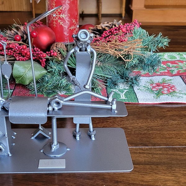 Nuts and Bolts Figurine of a Land Surveyor, Custom Engineer Ornament ...