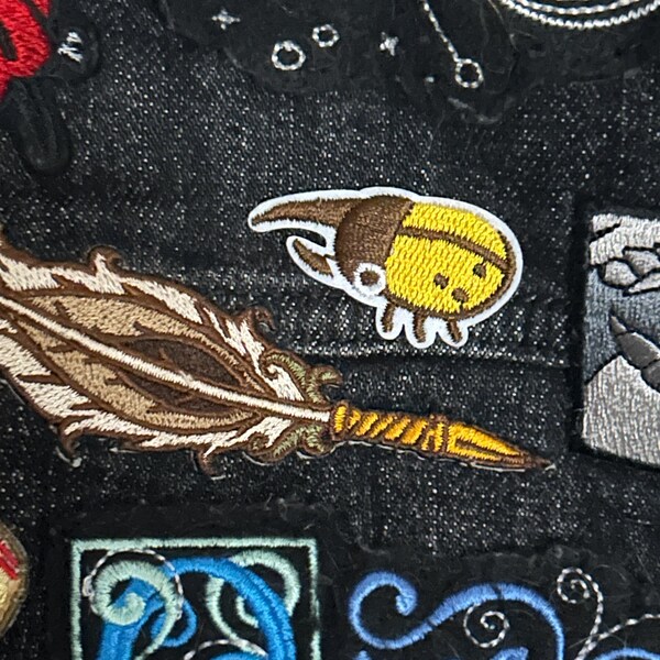 Tiny Beetle Patch, Unicorn Beetle Patch, Iron on Patch, Embroidered ...