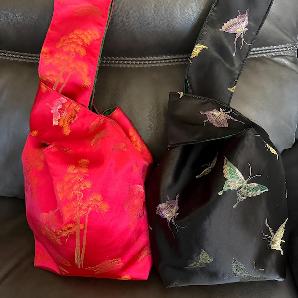 3 Sizes | Square Japanese Knot Bag With Flat Base | PDF Sewing Pattern ...