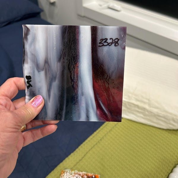 90 COE "brown Transparents" Bullseye Glass Sheets. *choice of 4 Colors ...