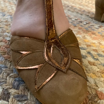 Volare Shoes Diamante in Metallic Colors Vintage Inspired, Handmade ...