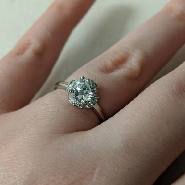 Rosette Ring - Sterling Silver, Flower Ring, Lotus, Unique, Rose ...