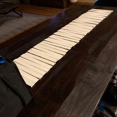 Wooden Table Runner Rustic Home Decor Tabletop Centerpiece Tabletop ...