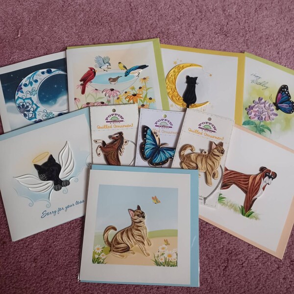 Baby Boy Quilling Greeting Card, Handmade Greeting Card, Quilling Cards ...