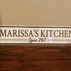 Kitchen Open 24/7 Sign, Personalized Kitchen Name Sign, Custom Gift ...