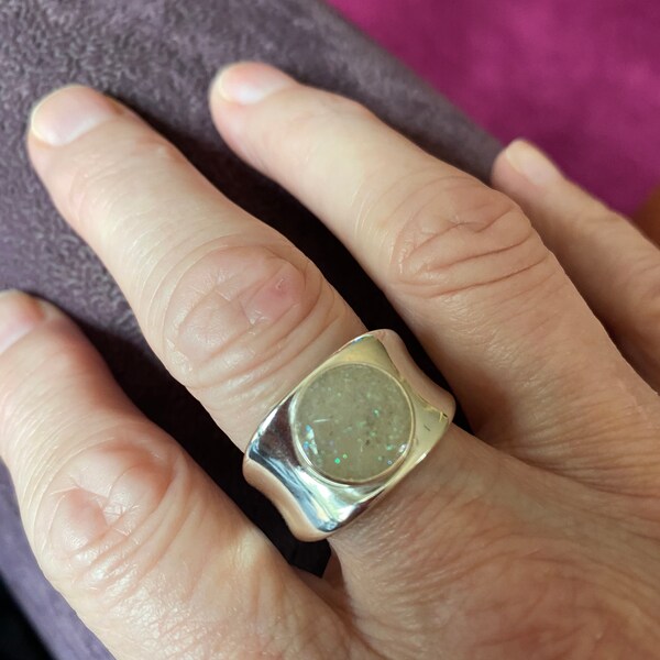 Sterling Silver Cremation Ring for Pet Loss - Etsy