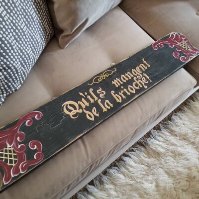 PATISSERIE FRENCH WOOD Kitchen Sign Confiseries Pastry Sign Chefs Sign ...