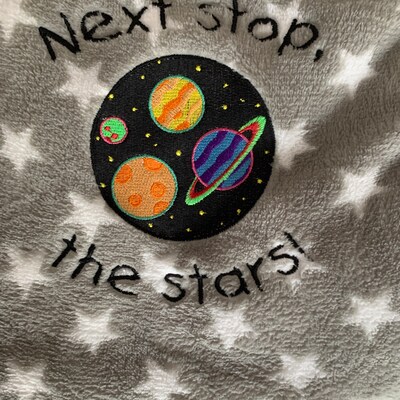 Planets Machine Embroidery Design, Solar System Embroidery Design ...