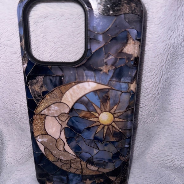Moon and Stars Phone Case, Celestial Phone Cover Magsafe Compatible ...