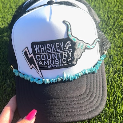 Turquoise Chain, Trucker Hat Chains, Chain for Trucker Hats, Patch for ...