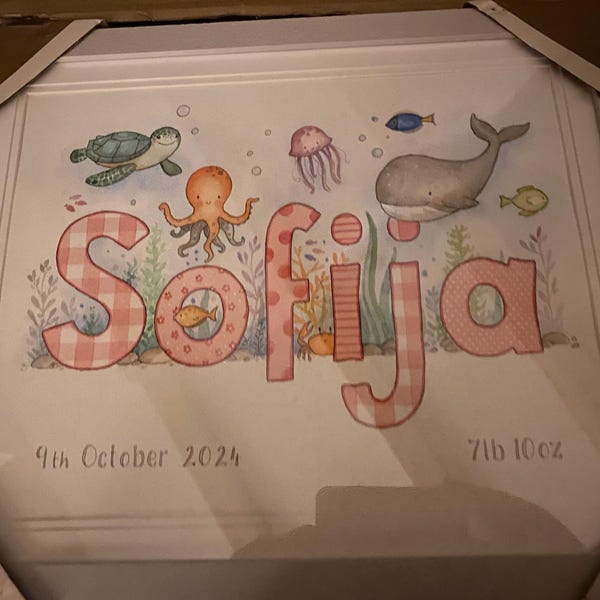 Personalised Name Art / Hand Painted Name Illustration / Custom Design ...