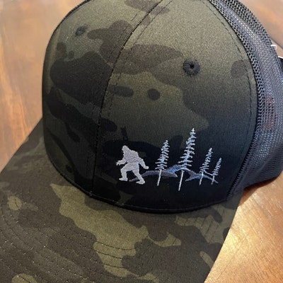 Black Larix Trucker Hat Wild Blue Moon Trucker Hats for - Etsy