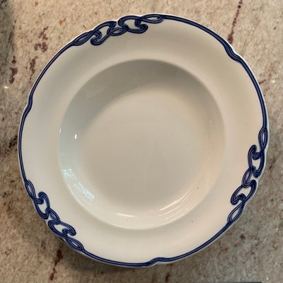 Beautiful Blue Olga Bowl With Lid Art Nouveau Tureen Villeroy and Boch ...
