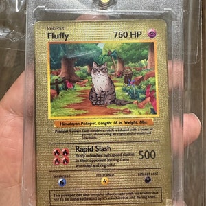 Custom Pokemon Card, Custom Metal Pokemon Card, Pokemon Cards, Custom ...