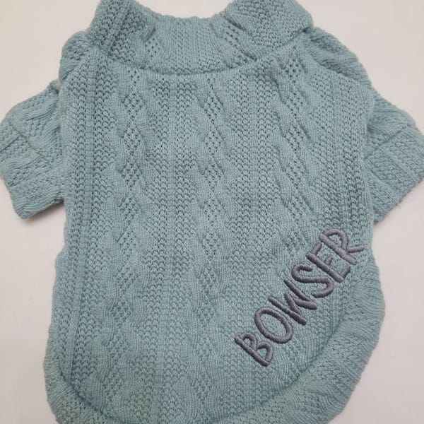 Personalized Dog Sweater Embroidered Puppy Shirt With Pet Name Xs ...