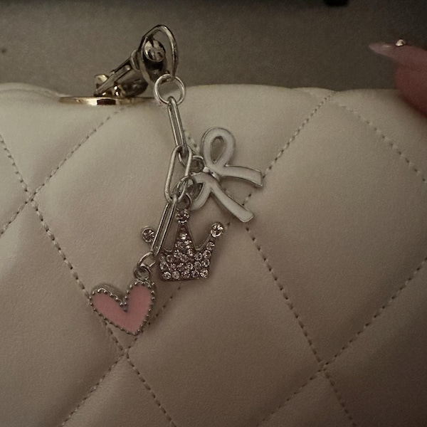 Custom Charm Keychain Purse Chain Purse Accessory Paperclip Chain Bag ...