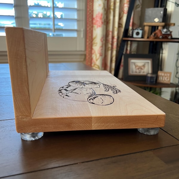 Maple Laser Engraved Bread Cutting Board With Preset Slice Thickness ...