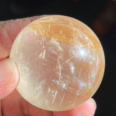 Beautiful Sparkling Golden/clear Calcite Crystal Sphere 195g 51mm - Etsy
