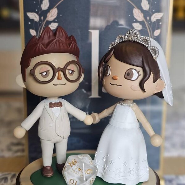 3D Printed Wedding Cake Topper - Etsy