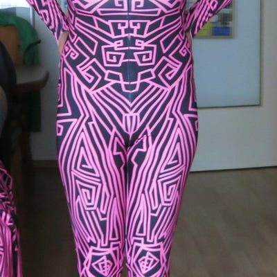 Neon Costume, UV Light Set Costume, Rave Dancer Costume, Psychedelic ...