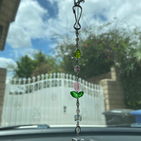 Coastal Beach Shell Car Charm / Beach Decor / Car Accessory / Rear View ...