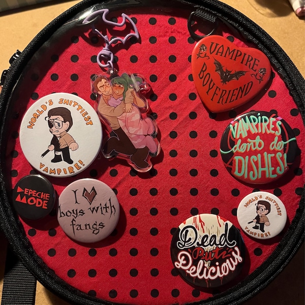 Vampire Girlfriend/boyfriend Matching Couple Pinback Buttons - Etsy