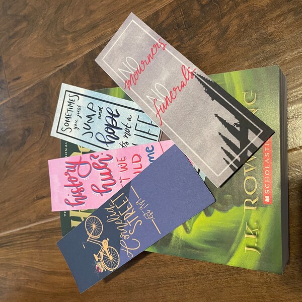 Six of Crows Inspired Bookmark | No Mourners, No Funerals | Better ...