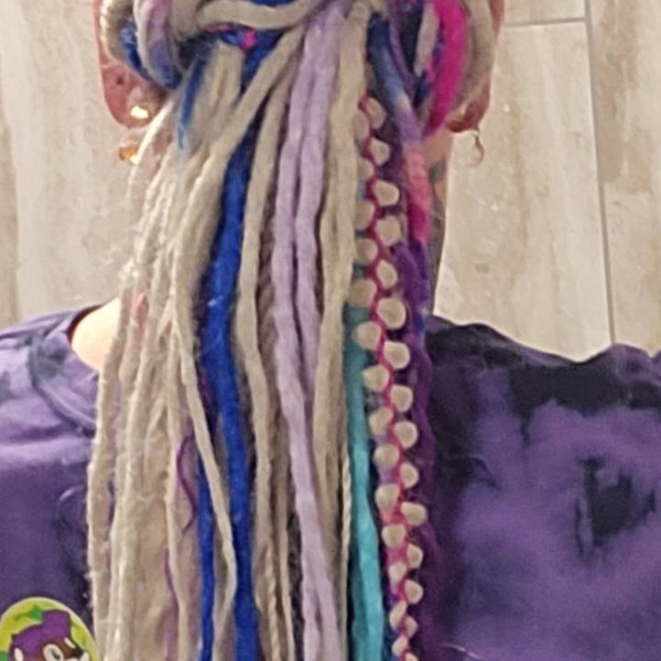 Hippie Dreads, Mix of Full Set Dreadlocks, Burning Man Accessories ...