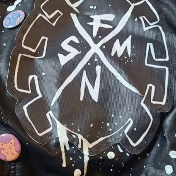 Cosplay Costume Spider-verse Spider Punk - SPIDER-PUNK - Back Patch & 2 ...