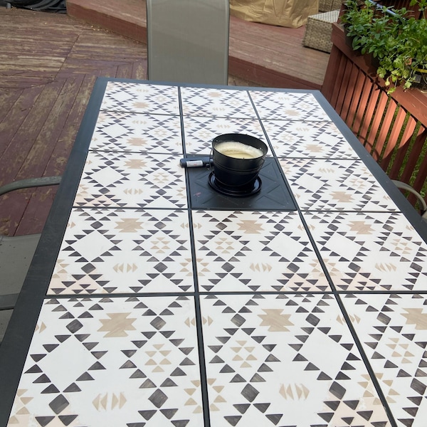 Tanjore Vinyl Floor Tile Stickers Floor Decals-removable ...