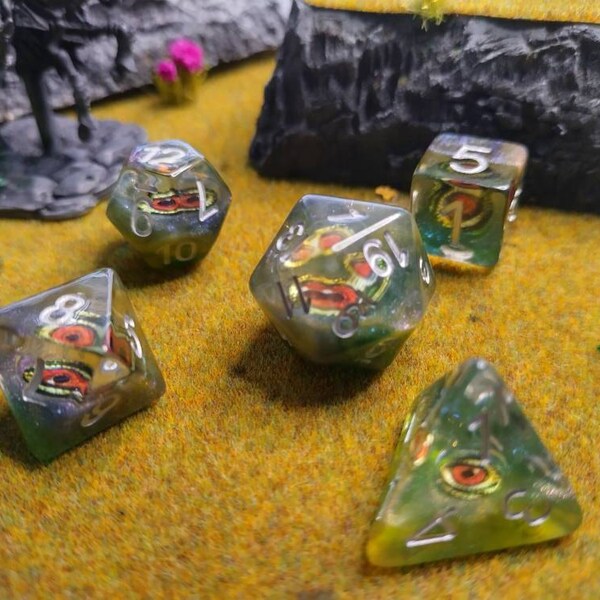 Siren Song Liquid Core Sharp Edge Dungeons & Dragons Dnd Dice Set Dnd ...