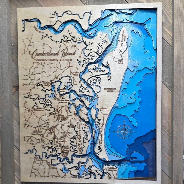 Digital File PDF, SVG - Oneida Lake, New York Map, Bathymetric Depth ...