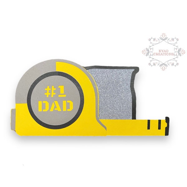 Father's Day Gift Card Holder Svg, Number 1 Dad Card Svg, No One ...