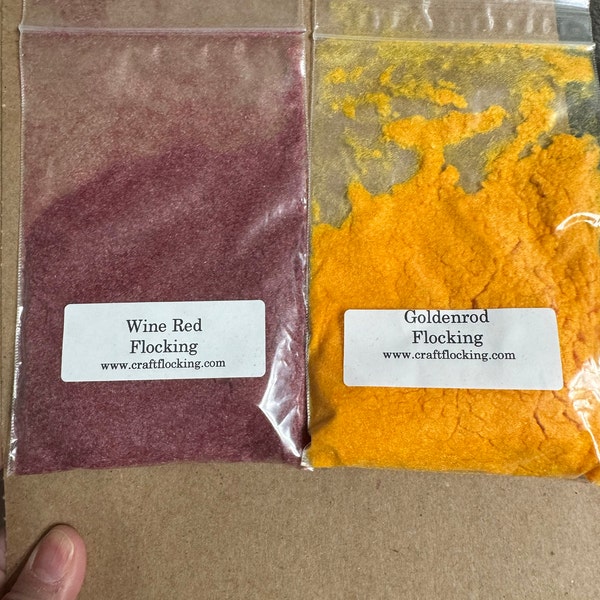 Flocking 1/2 Oz Pkg 50 Colors Available You Choose the Color You Want ...