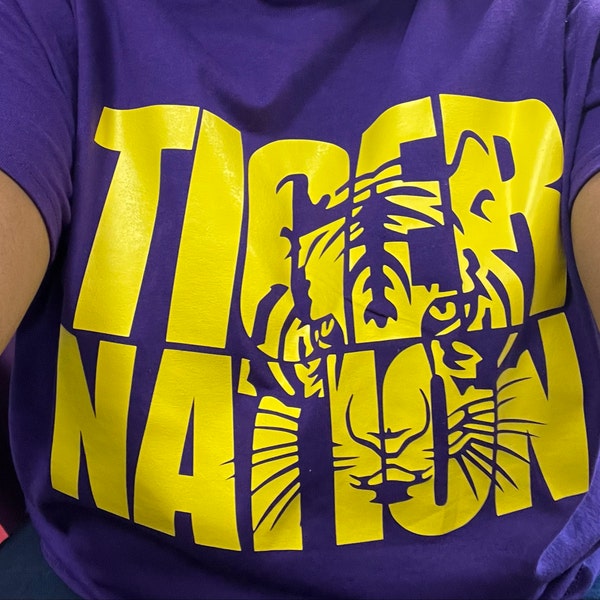 Tiger SVG, Tiger Nation PNG - Etsy