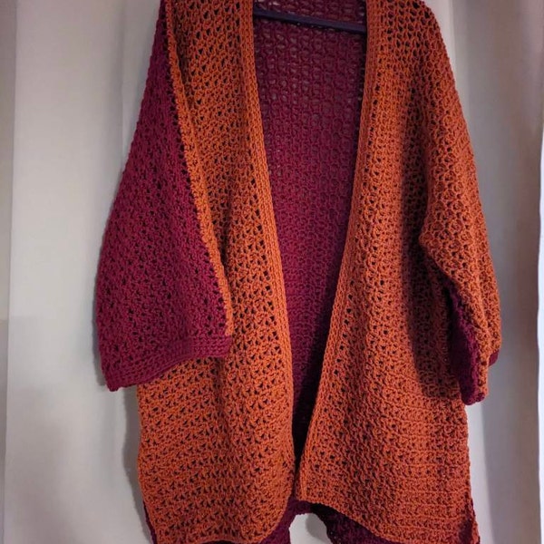 Crochet Pattern-madelyn Crochet Cardigan Pattern Top Pdf-sweater Women ...