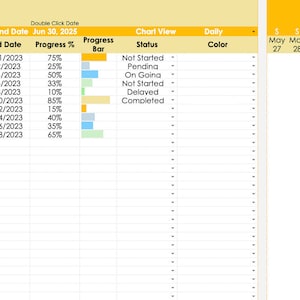 Kanban Board Excel Template Task Tracker Project Management Gantt Chart ...