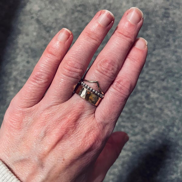 14k Gold Filled Texture Ring 3.8mm Width ZP-166 - Etsy