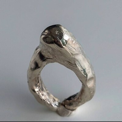 Set of 5 Stack Rings, Solid Bronze Ring, Geometric Ring, Stackable Minimal Rings, Stacking ...