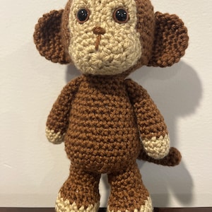 Pierre the Lovely Monkey Crochet Pattern in English Amigurumi Pattern ...