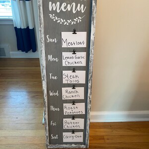 Free Shipping/menu Board // Kitchen Decor // Hanging Farmhouse Menu - Etsy