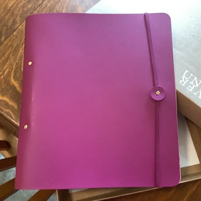 Recycled Leather Ring Binder Folder in 25 Colours A4/US - Etsy UK
